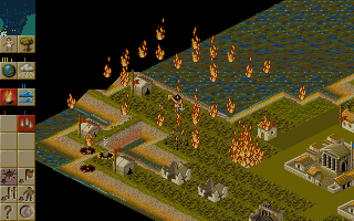 Screenshot of Populous II: Trials of the Olympian Gods (DOS, 1991 ...