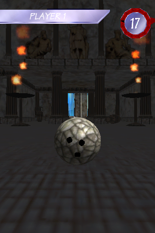 Screenshot of HyperBowl Rome (iPhone, 2009) - MobyGames