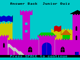 Answer Back Junior Quiz (1985) - MobyGames