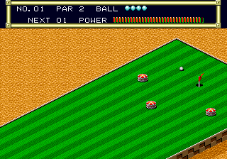 Screenshot of Putter Golf (Genesis, 1990) - MobyGames
