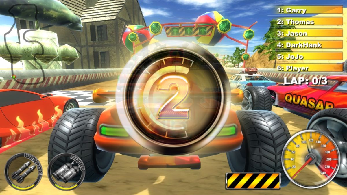 Screenshot of Lethal Brutal Racing (Windows, 2016) - MobyGames
