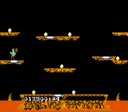 Screenshot of Joust (NES, 1982) - MobyGames