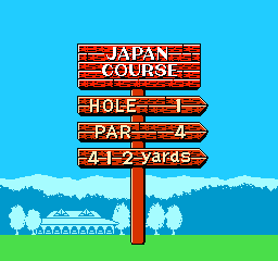 Screenshot of Mario Open Golf (NES, 1991) - MobyGames