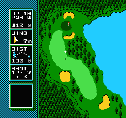 Screenshot of Mario Open Golf (NES, 1991) - MobyGames