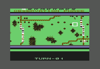 Screenshot of Wargame Construction Set (Commodore 64, 1986) - MobyGames