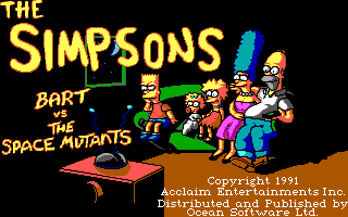 Screenshot of The Simpsons: Bart vs. the Space Mutants (DOS, 1991 ...