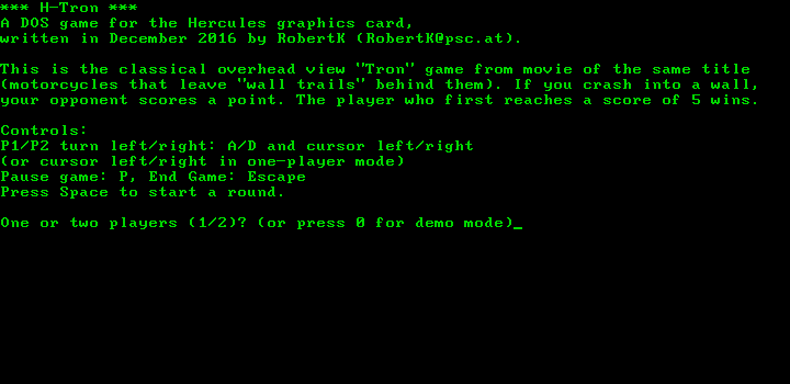 H-Tron (2016) - MobyGames