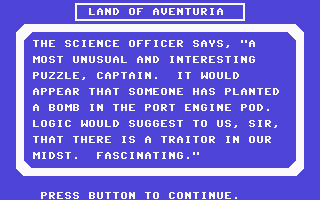 Screenshot of Stuart Smith's Adventure Construction Set (Commodore 64 ...