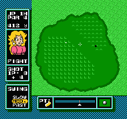 Screenshot of Mario Open Golf (NES, 1991) - MobyGames