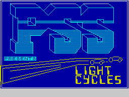 Screenshot of Light Cycle (ZX Spectrum, 1983) - MobyGames