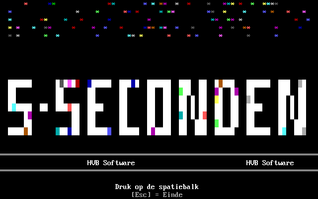Screenshot of 5-Seconden (DOS, 1991) - MobyGames