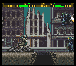 Screenshot of Front Mission: Gun Hazard (SNES, 1996) - MobyGames