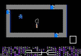 Screenshot of Stuart Smith's Adventure Construction Set (Apple II, 1985) - MobyGames