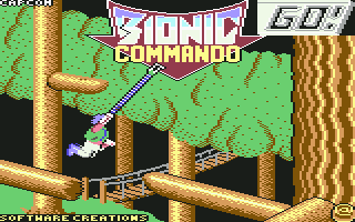 Screenshot of Bionic Commando (Commodore 64, 1987) - MobyGames