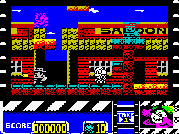Screenshot of Stuntman Seymour (ZX Spectrum, 1992) - MobyGames