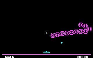 Screenshot of Space Snake (DOS, 1989) - MobyGames