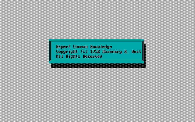 Expert Common Knowledge (1992) - MobyGames