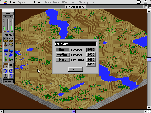Screenshot of SimCity 2000 (Macintosh, 1993) - MobyGames