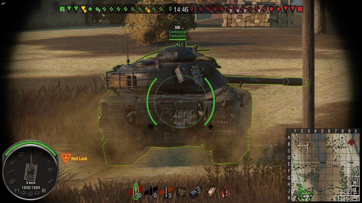 Screenshot of World of Tanks: Centennial T95 Bundle (PlayStation 4, 2016) - MobyGames