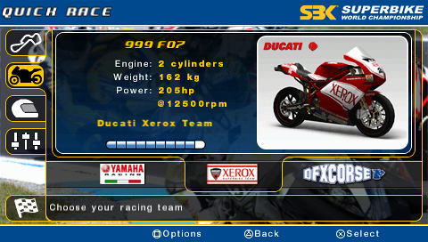 Screenshot of Hannspree Ten Kate Honda SBK: Superbike World Championship (PSP, 2007) - MobyGames