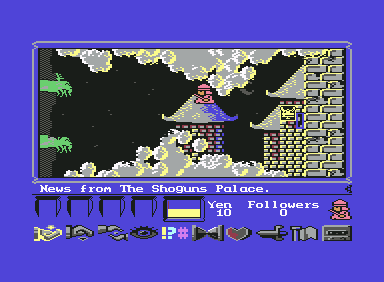 Screenshot of James Clavell's Shogun (Commodore 64, 1986) - MobyGames
