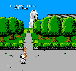 Screenshot of Snoopy's Silly Sports Spectacular (NES, 1988) - MobyGames