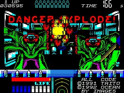 Screenshot of Space Gun (ZX Spectrum, 1990) - MobyGames