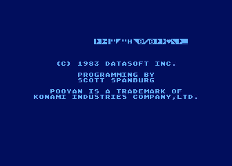 Screenshot of Pooyan (Atari 8-bit, 1982) - MobyGames