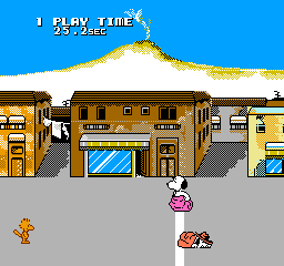 Screenshot of Snoopy's Silly Sports Spectacular (NES, 1988) - MobyGames