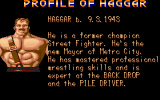 Screenshot of Final Fight (Atari ST, 1989) - MobyGames