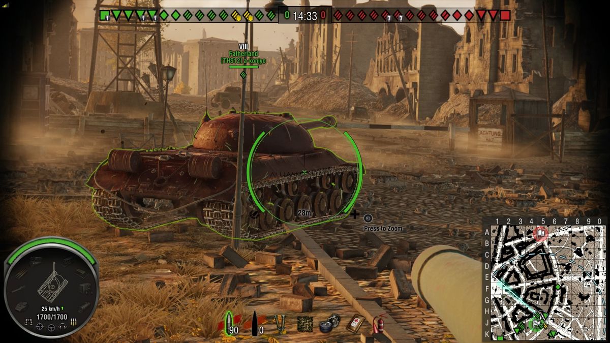 Screenshot of World of Tanks: Fatherland IS-3A Loaded (PlayStation 4 ...