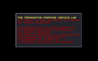 Screenshot of The Terminator: Rampage (DOS, 1993) - MobyGames