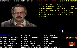 Screenshot of Countdown (DOS, 1990) - MobyGames