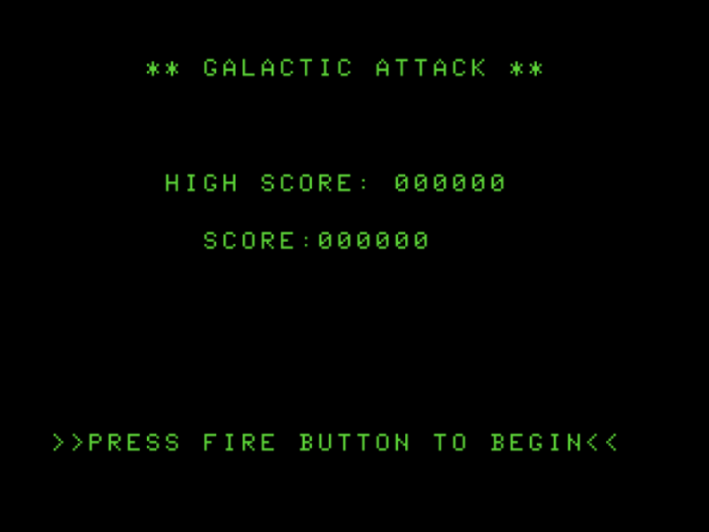 Galactic Attack (1981) - MobyGames