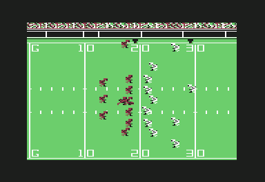 Screenshot of Super Bowl Sunday (Commodore 64, 1985) - MobyGames