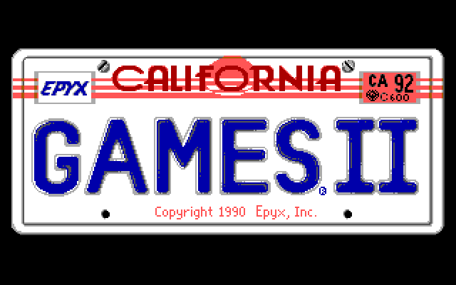 Screenshot of California Games II (DOS, 1990) - MobyGames