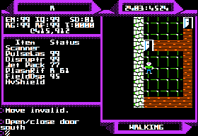 Screenshot of 2400 A.D. (Apple II, 1988) - MobyGames