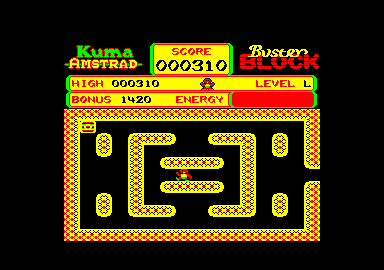 Screenshot of Buster Block (Amstrad CPC, 1985) - MobyGames