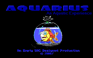Screenshot of Aquarius: An Aquatic Experience (DOS, 2007) - MobyGames