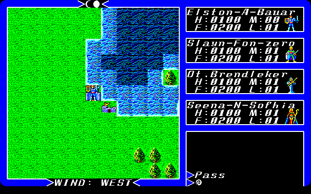 Screenshot of Exodus: Ultima III (PC-98, 1983) - MobyGames