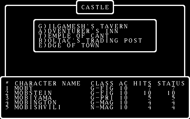 Screenshot of Wizardry V: Heart of the Maelstrom (PC-98, 1988) - MobyGames