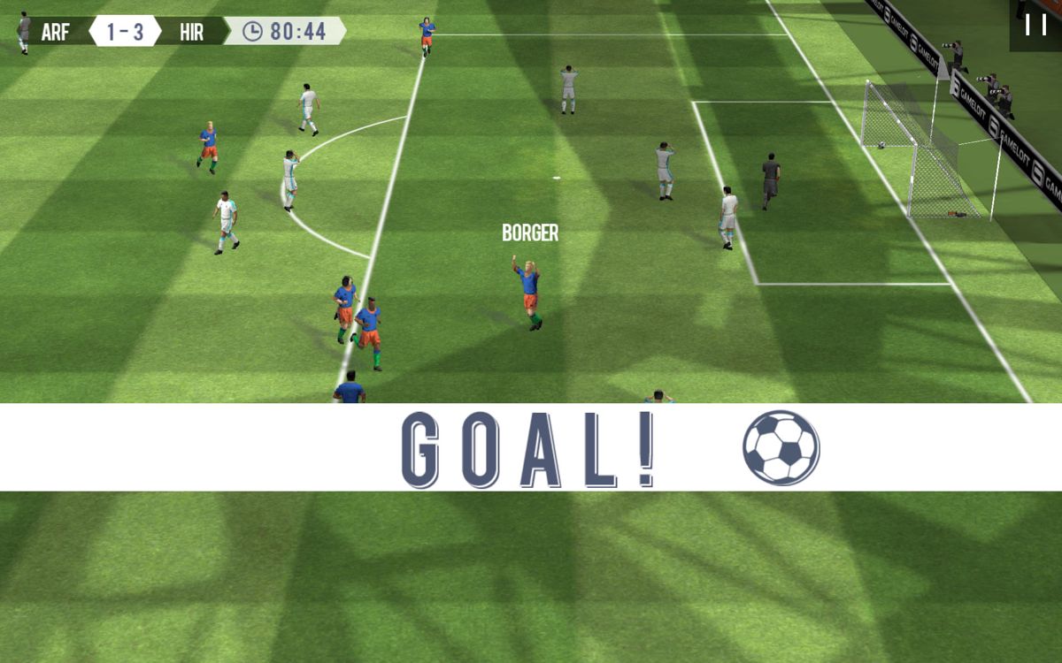 Screenshot of Real Football (Android, 2016) - MobyGames
