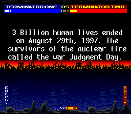 Screenshot of Terminator 2: Judgment Day (SNES, 1991) - MobyGames