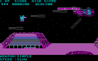 Screenshot of Side Arms Hyper Dyne (DOS, 1986) - MobyGames