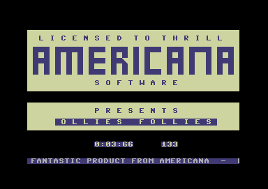 Screenshot of Ollie's Follies (Commodore 64, 1984) - MobyGames