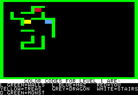 Screenshot of Dungeon Campaign (Apple II, 1978) - MobyGames