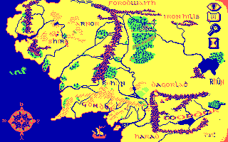 Screenshot of J.R.R. Tolkien's War in Middle Earth (DOS, 1989) - MobyGames