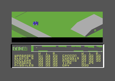 Screenshot of Nether Earth (Commodore 64, 1987) - MobyGames