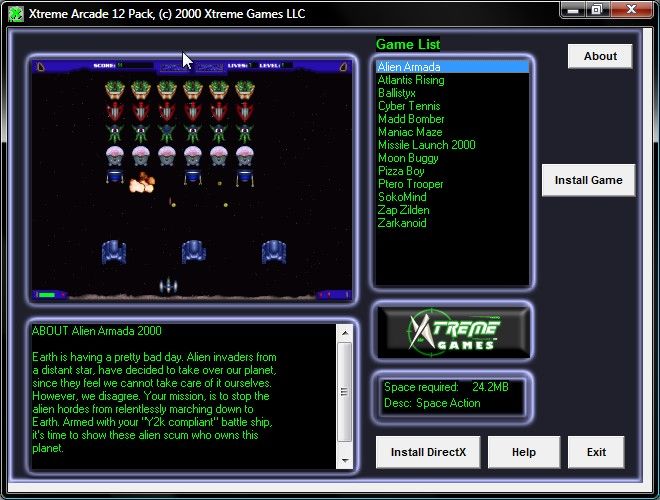 Xtreme Arcade 12 Pack screenshots - MobyGames