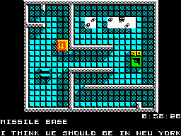 Screenshot of Knight Rider (ZX Spectrum, 1986) - MobyGames